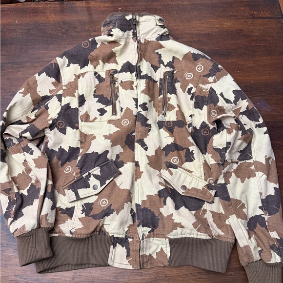 Lrg | Jackets & Coats | Lrg Brown And Cream Camouflage Field Jacket ...